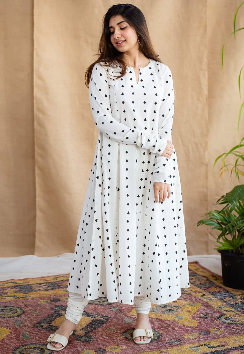 Shinat Screen Printed Cotton Kali Kurta – Ripstop